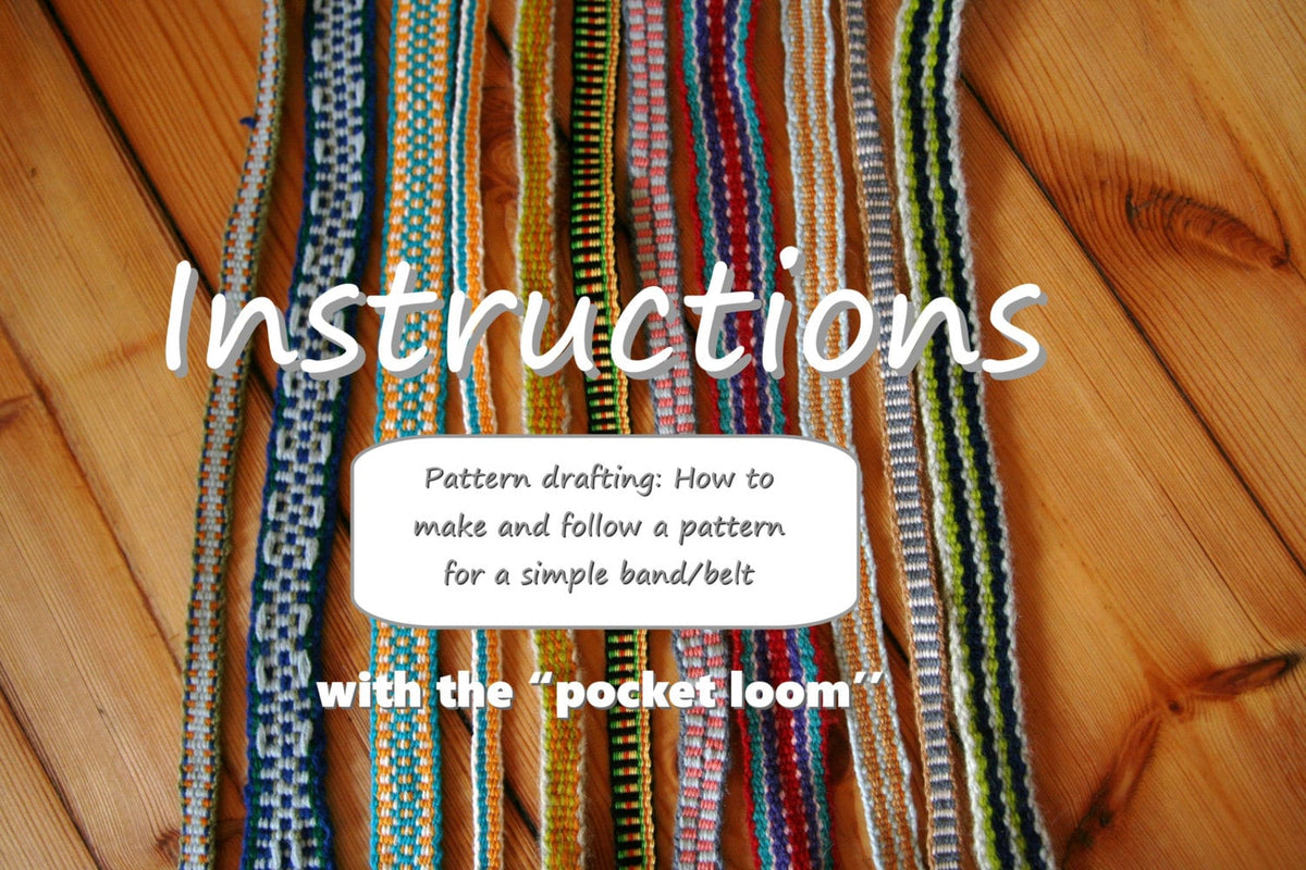 Instructions: basic pattern drafting for band weaving – Harvest Looms